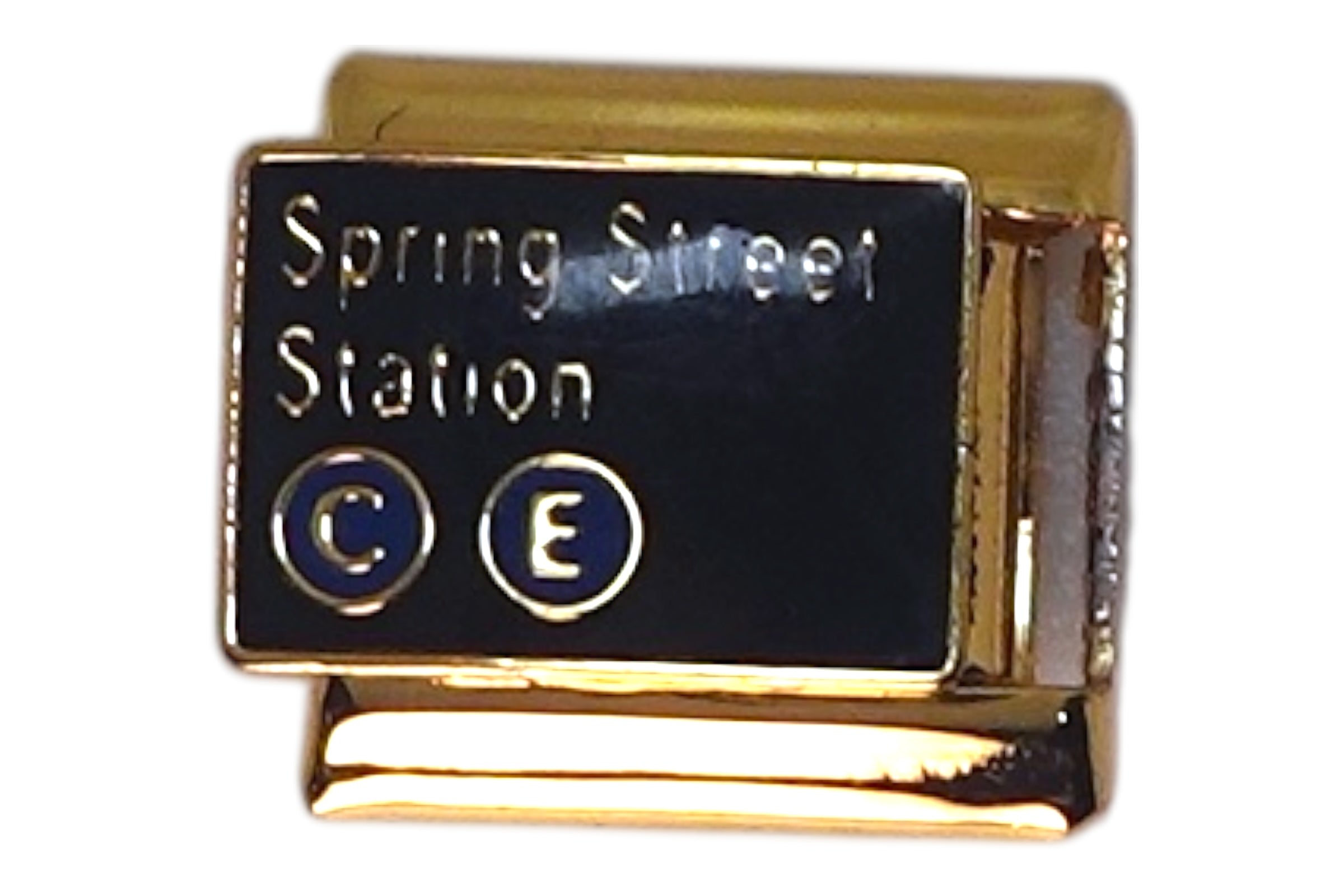 Spring Street Station Gold Italian Charm – cutandcropped