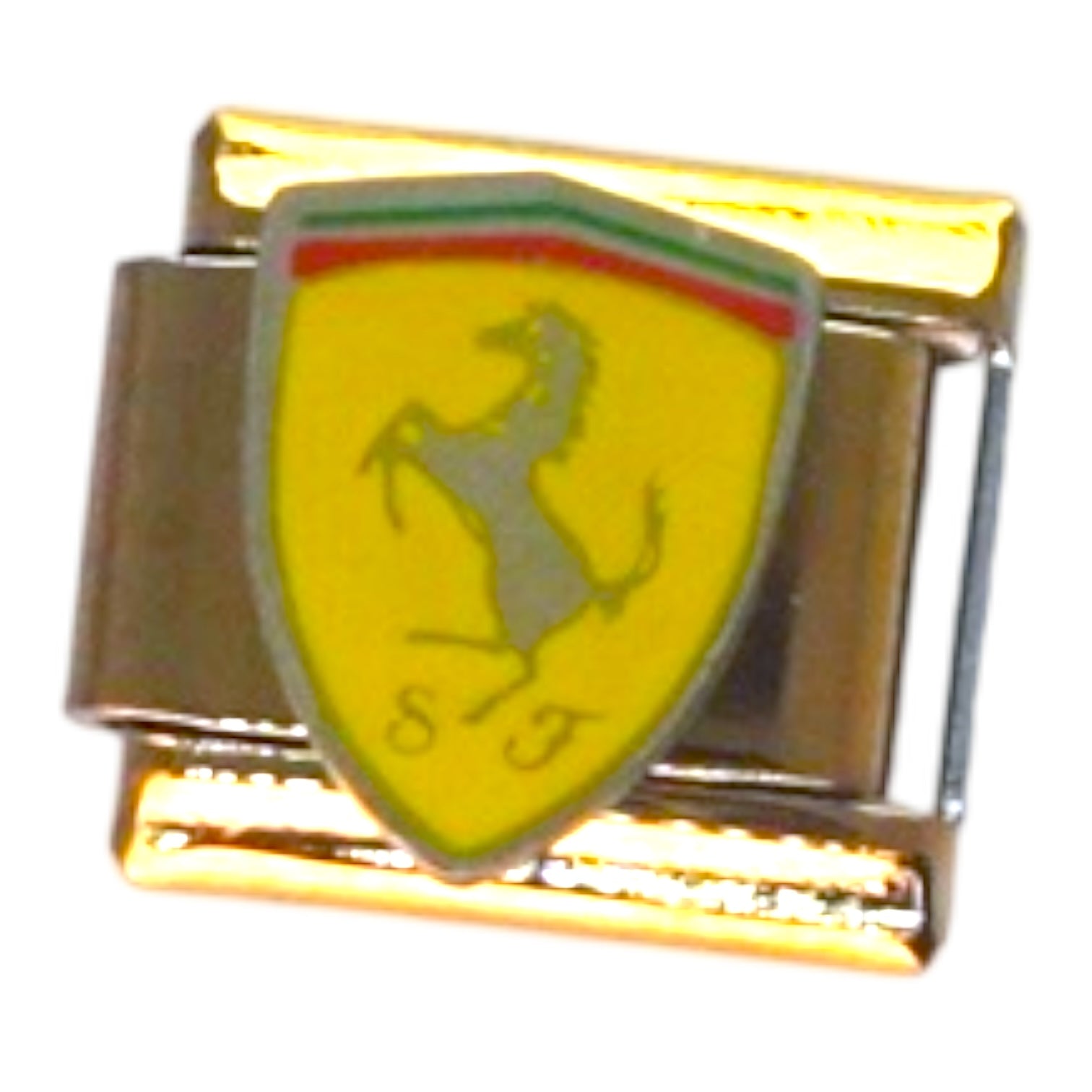 Ferrari Shield Gold Italian Charm – cutandcropped