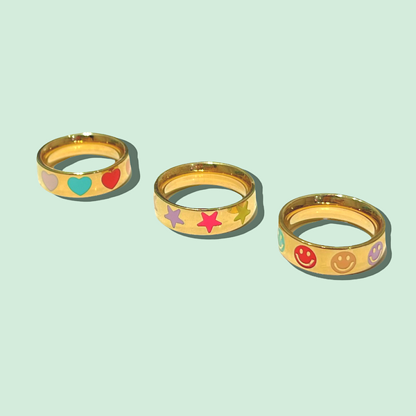 Preppy Stacking Rings - cutandcropped